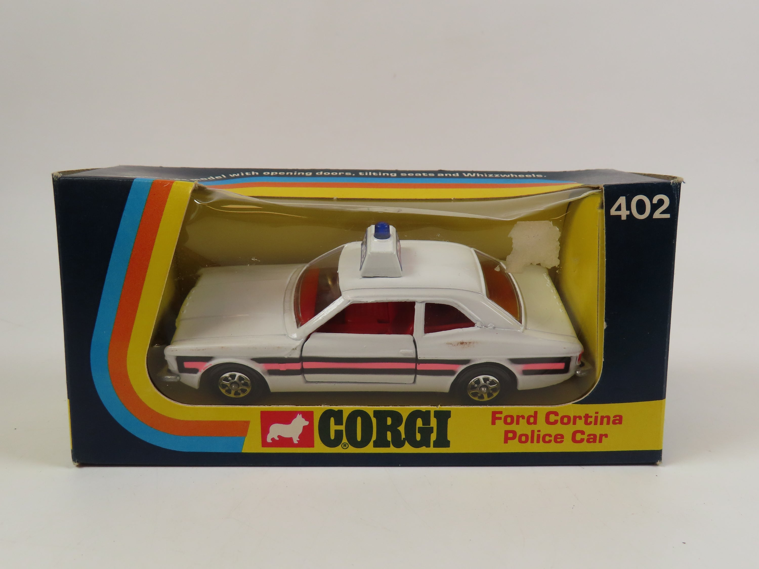 Corgi 402 Ford Cortina Police Car, 99% Mint/Boxed! – Andrew Clark Models