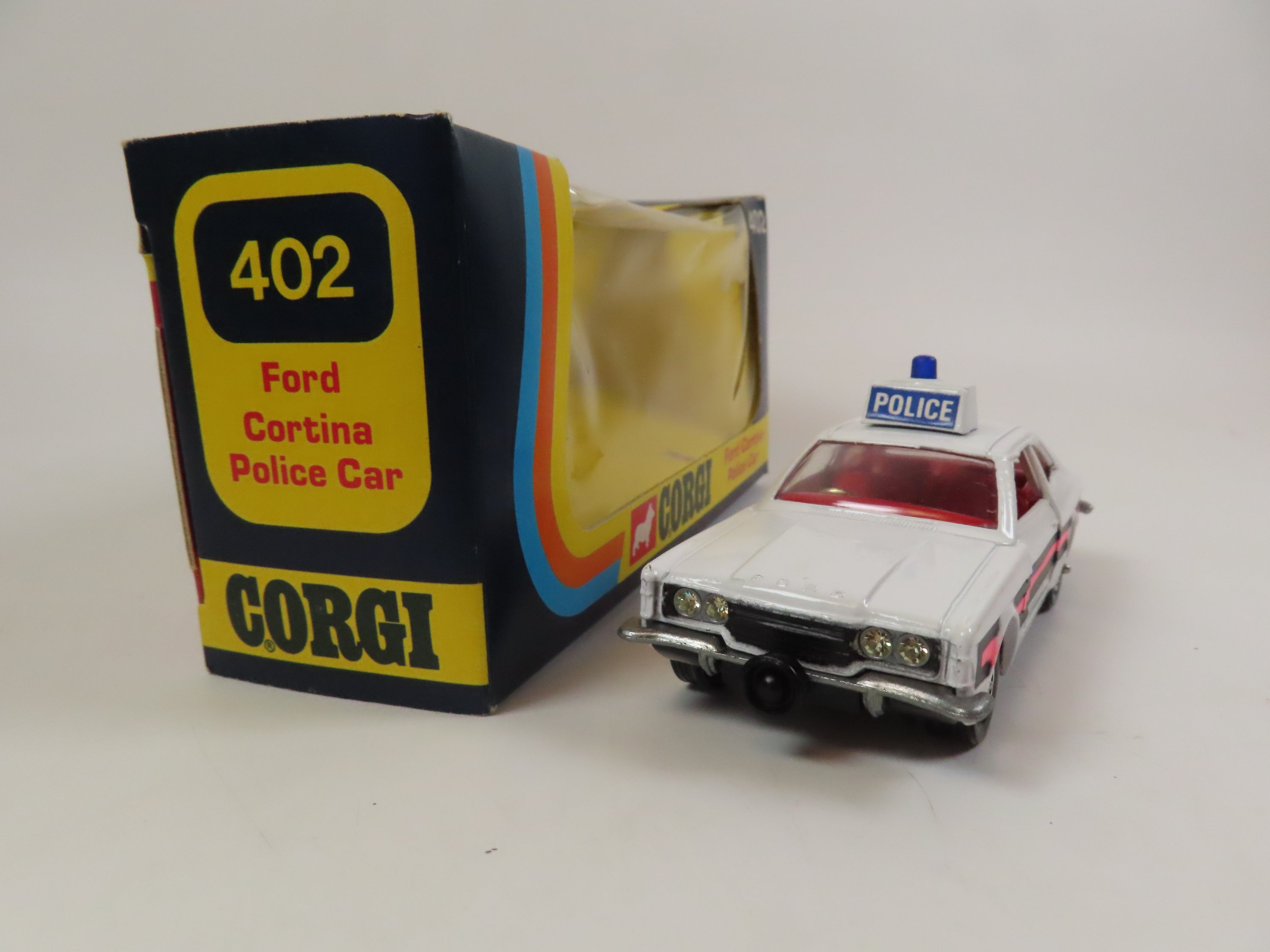 Corgi 402 Ford Cortina Police Car, 99% Mint/Boxed! – Andrew Clark Models