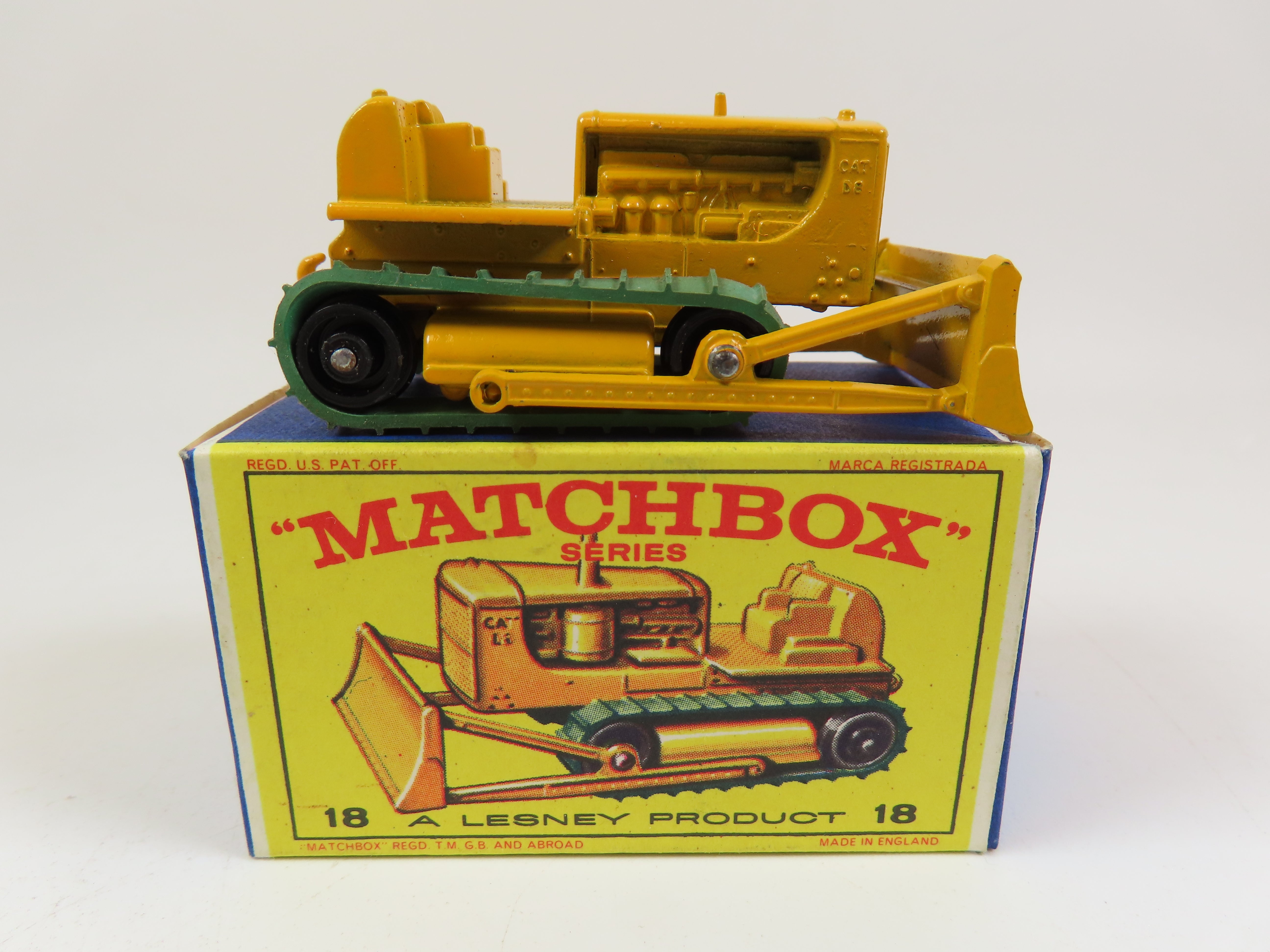 Matchbox No.18 Caterpillar Bulldozer, 99% Mint/Boxed! – Andrew Clark Models