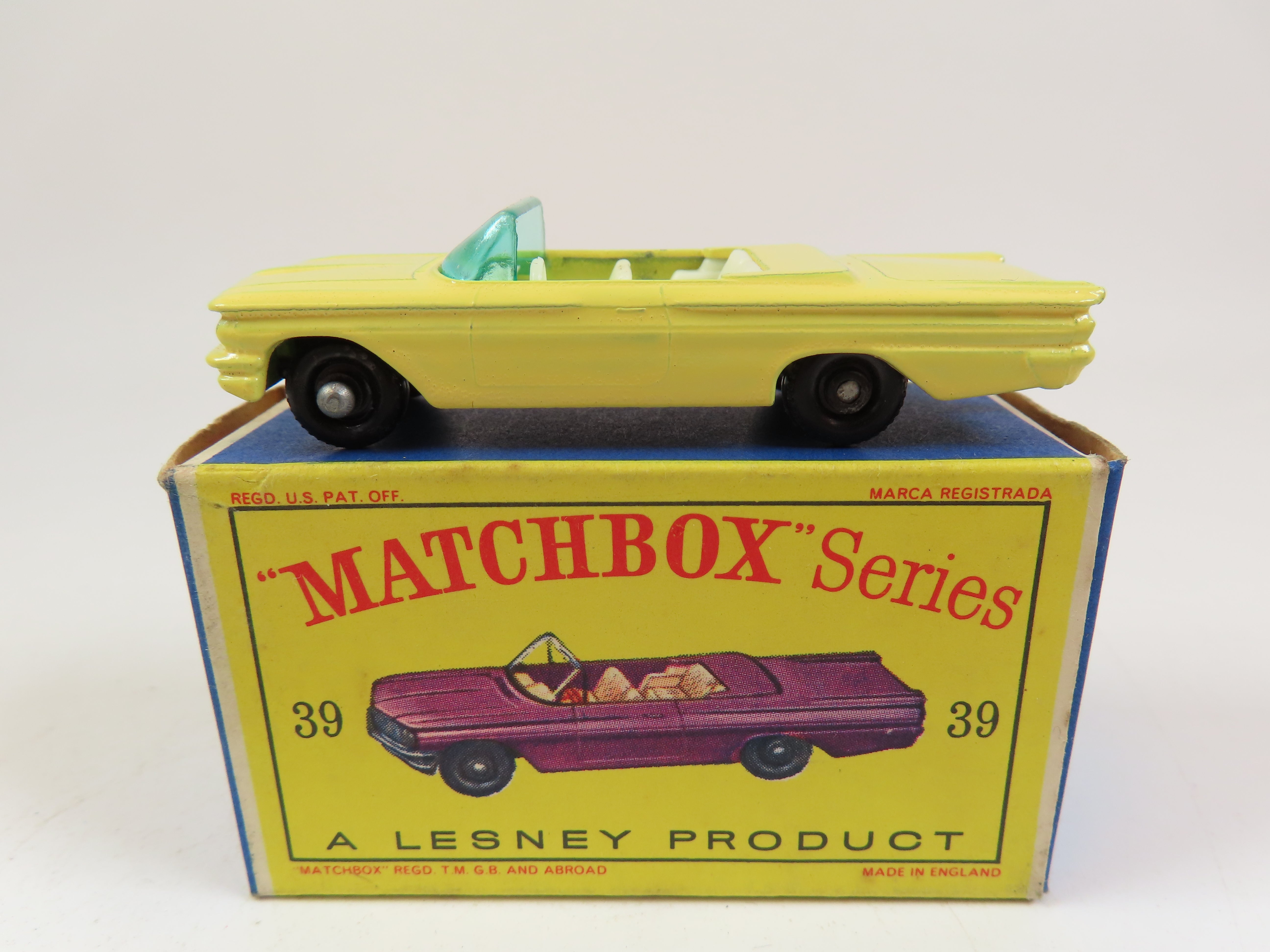 Matchbox No.39 Pontiac Convertible, 99.9% Mint/Boxed! – Andrew Clark Models