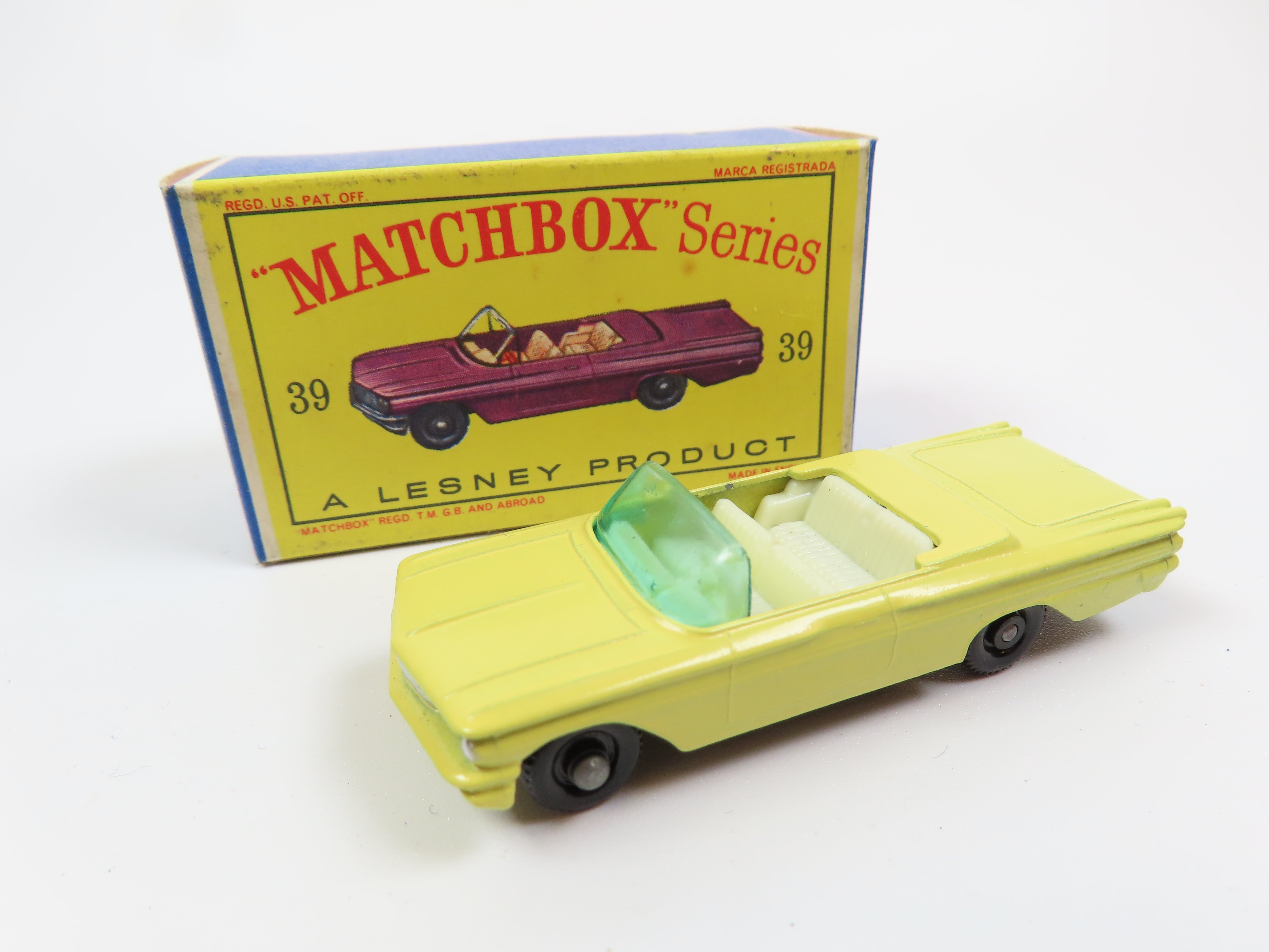 Matchbox No.39 Pontiac Convertible, 99.9% Mint/Boxed! – Andrew Clark Models