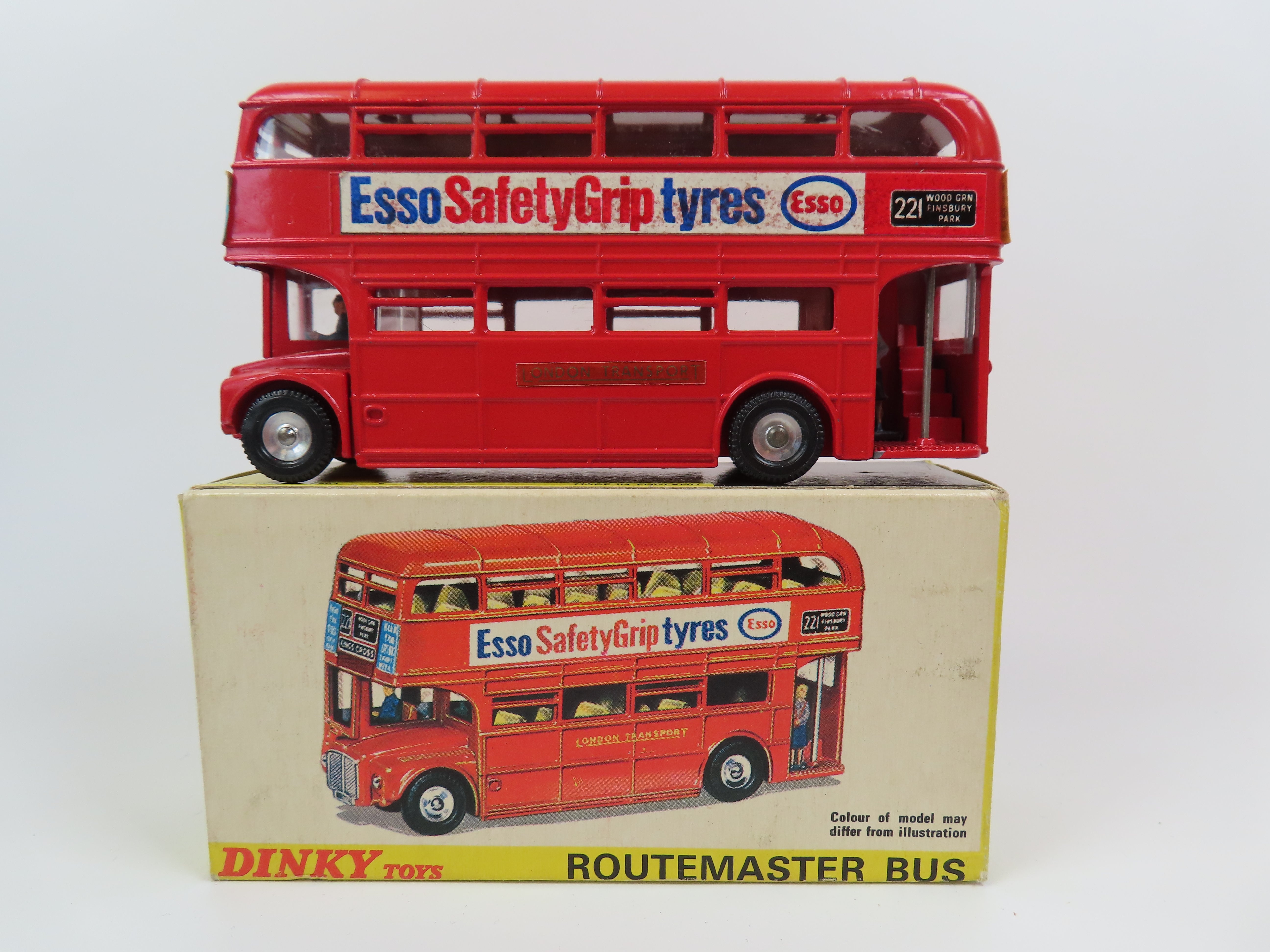 Dinky 289 Routemaster Bus 'Esso Safety Grip Tyres', Very Near Mint/Box ...