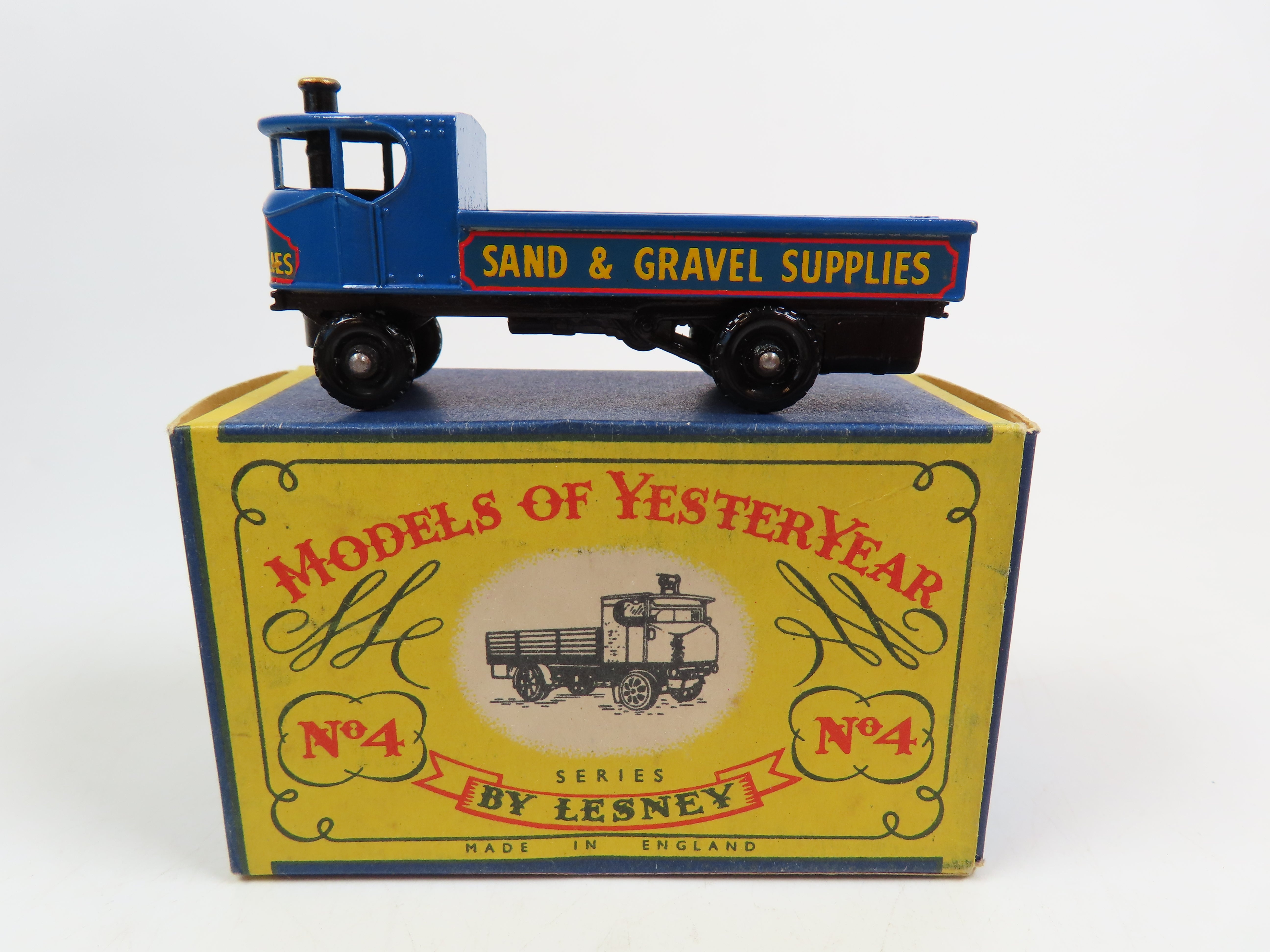 Matchbox Yesteryear No.4 Sentinel Steam Wagon, Scarce Black Wheels, 99 ...