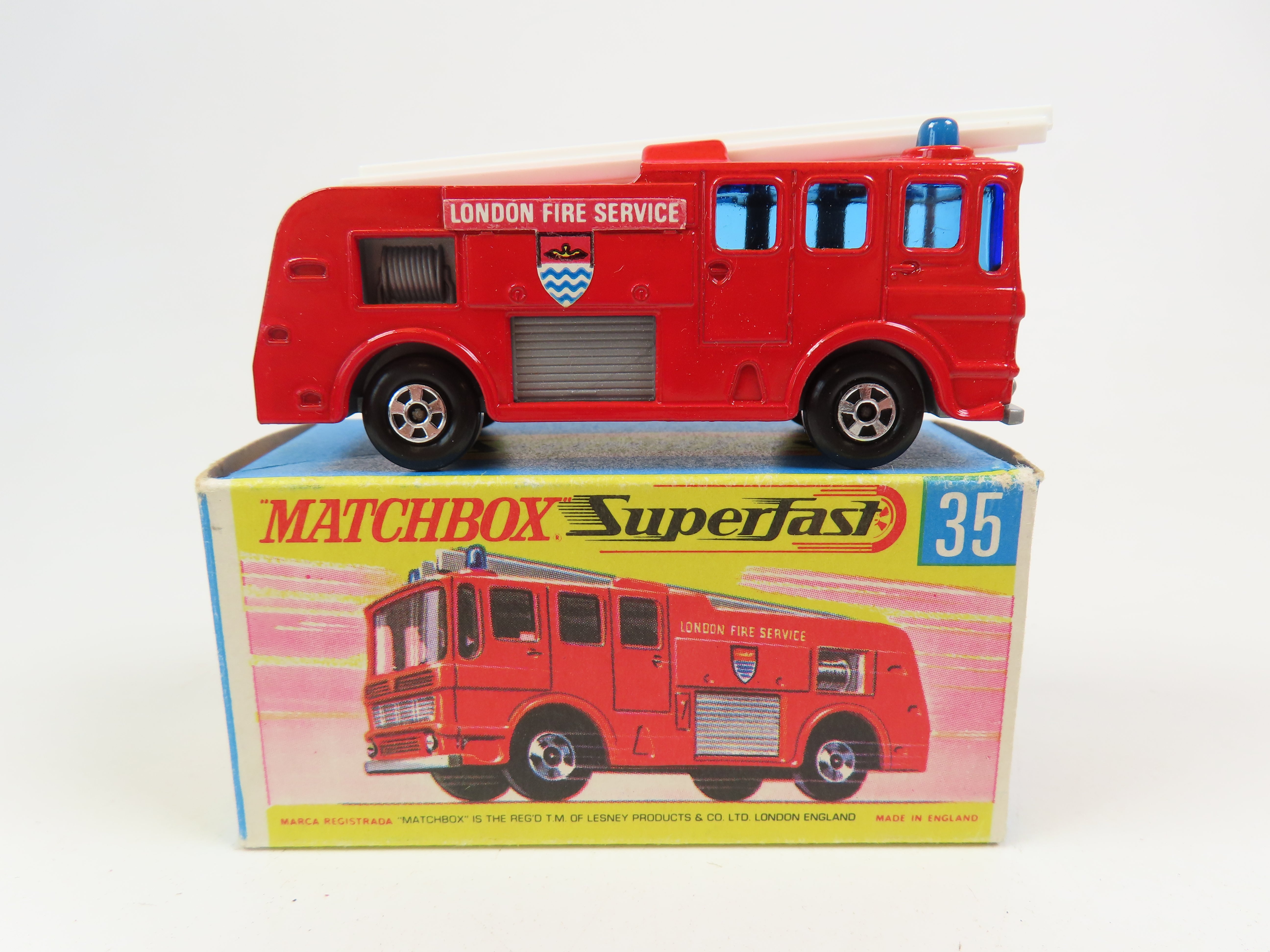 Matchbox Superfast No.35 Merryweather Fire Engine, Mint/Boxed! – Andrew ...