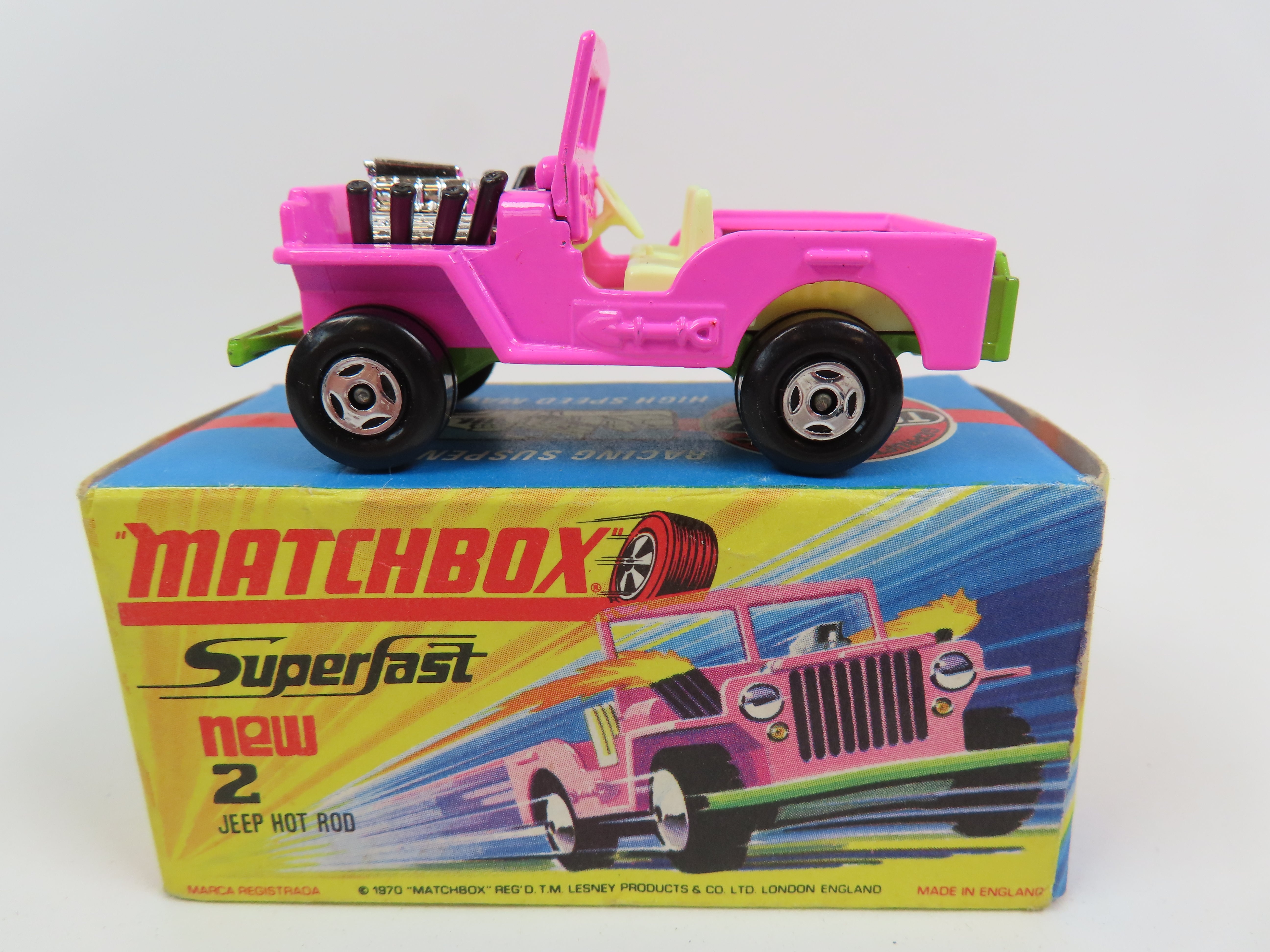Matchbox Superfast 2 Jeep Hot Rod - Pink - Mint Boxed! – Andrew Clark ...