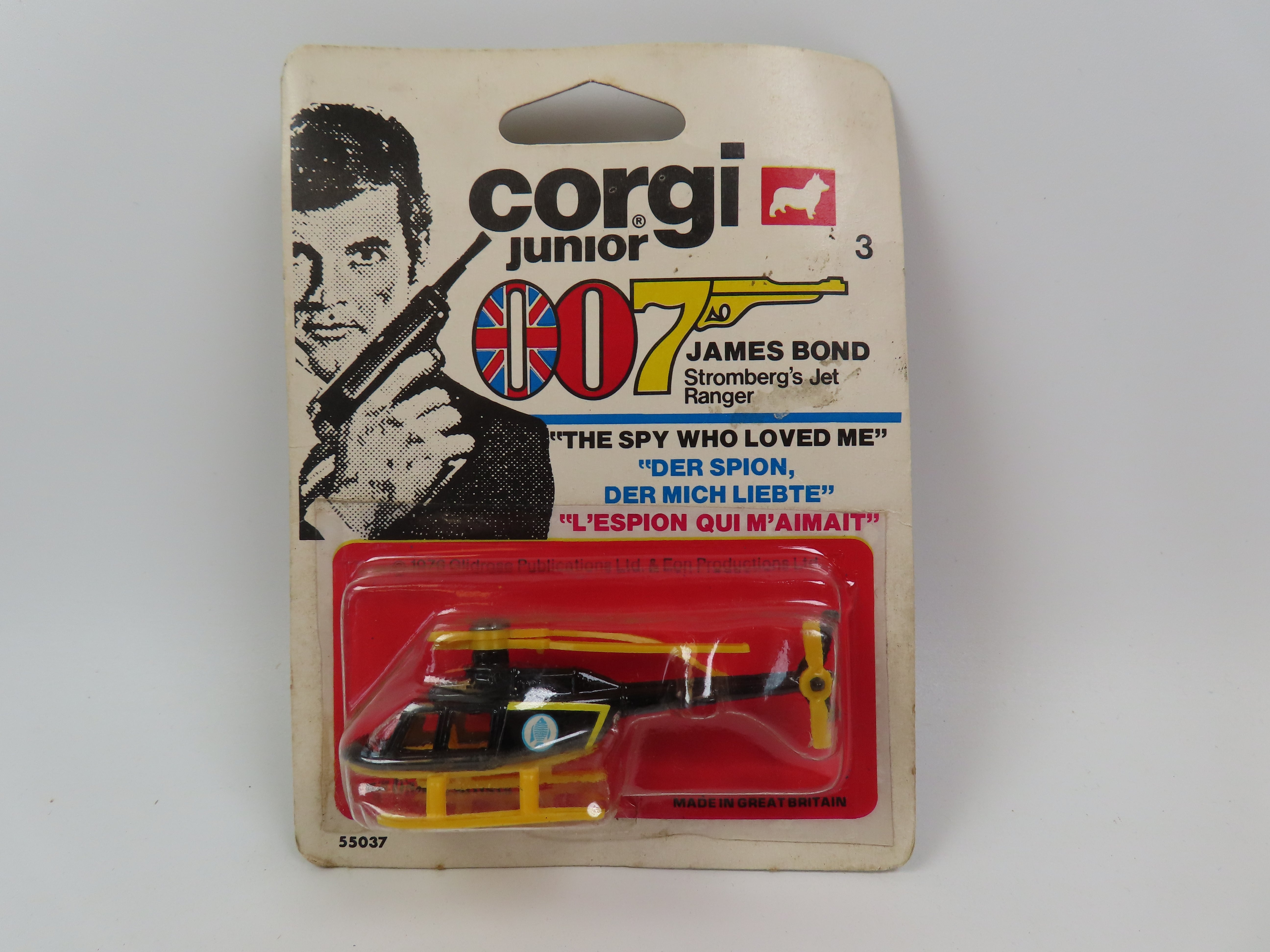Corgi Junior 3 - James Bond Stromberg's Jet Ranger - Mint on Card ...