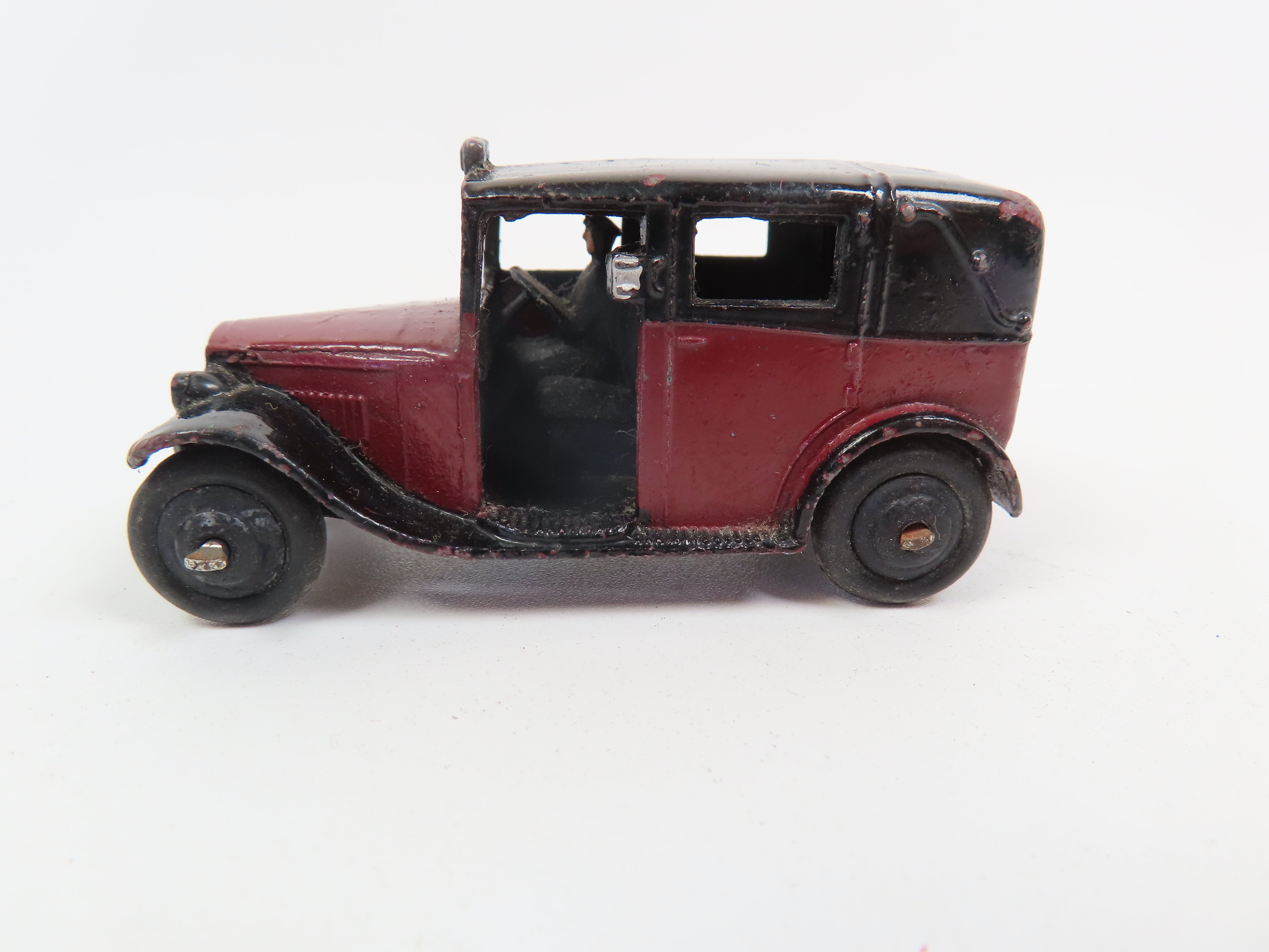 Dinky 36g Taxi - Maroon/Black - Fairly Chipped ! – Andrew Clark Models