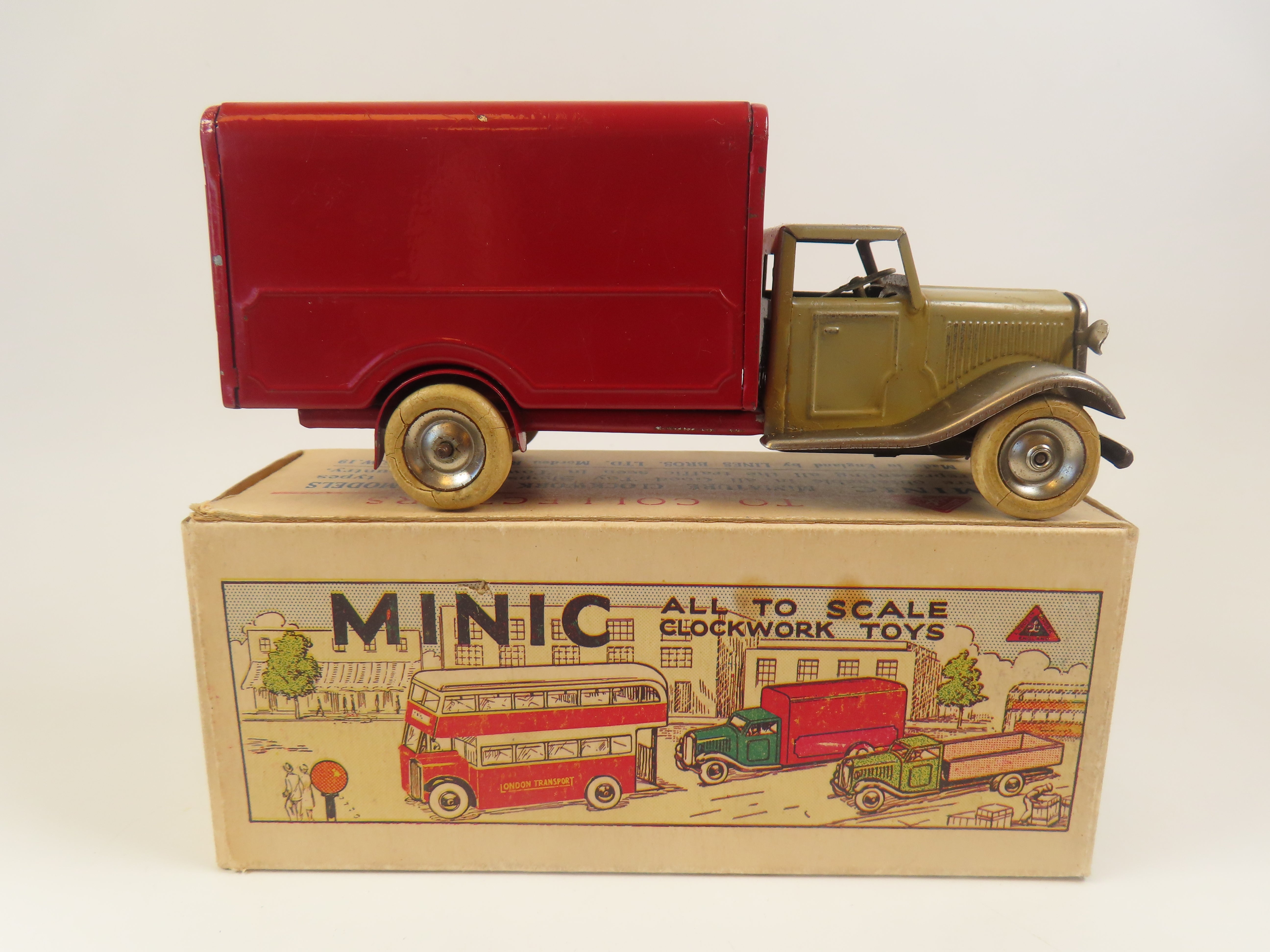 Tri-ang Minic Delivery Van (Red), Pre-war, Nice Example/Boxed! – Andrew ...