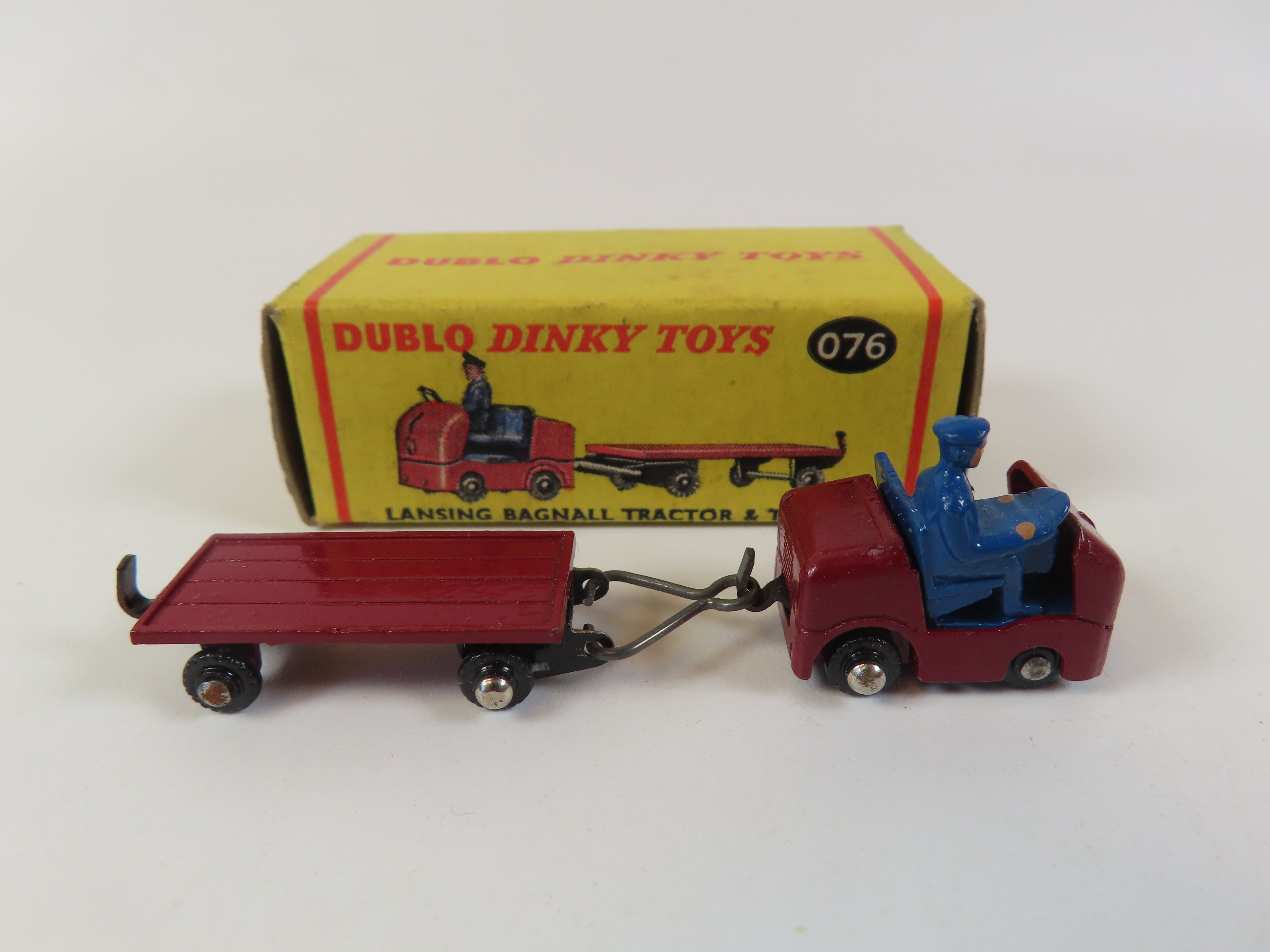 Dinky Dublo 076 Lansing Bagnall Tractor & Trailer, 99% Mint/Boxed ...