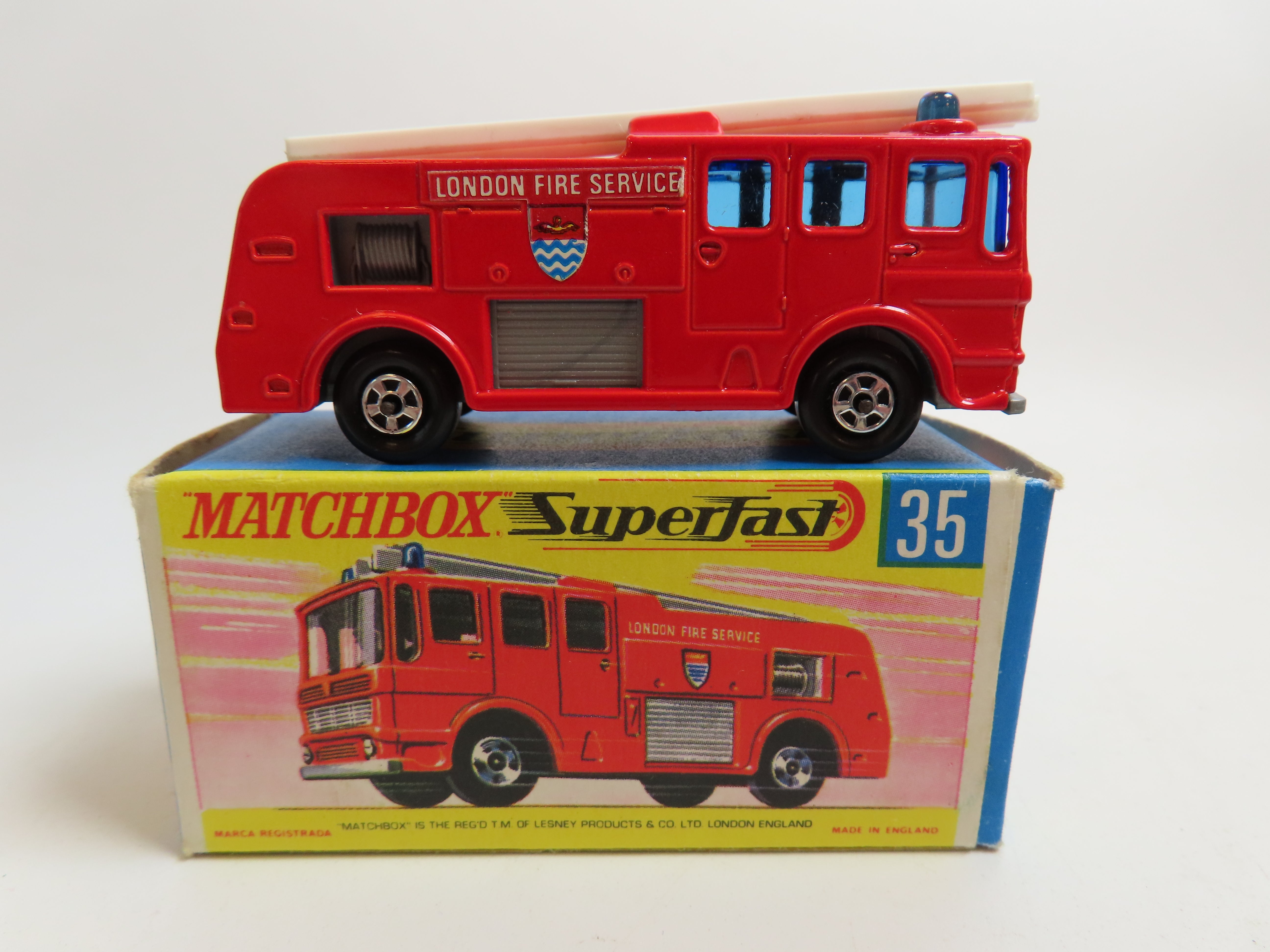 Matchbox Superfast 35 Merryweather Fire Engine, 99% Mint/Boxed ...