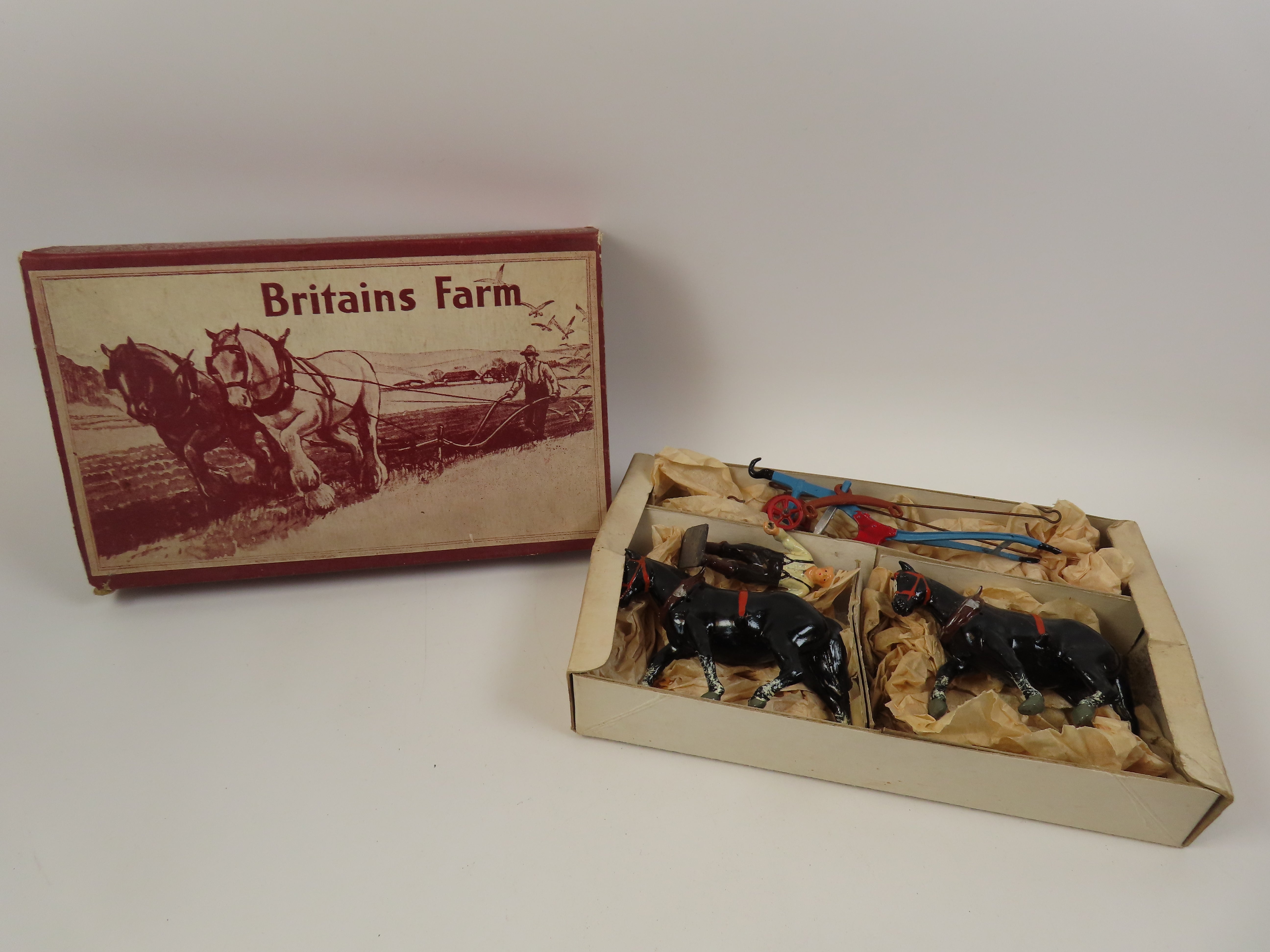 Britains Farm No.6F General Purpose Plough Set, Near Mint/Boxed ...