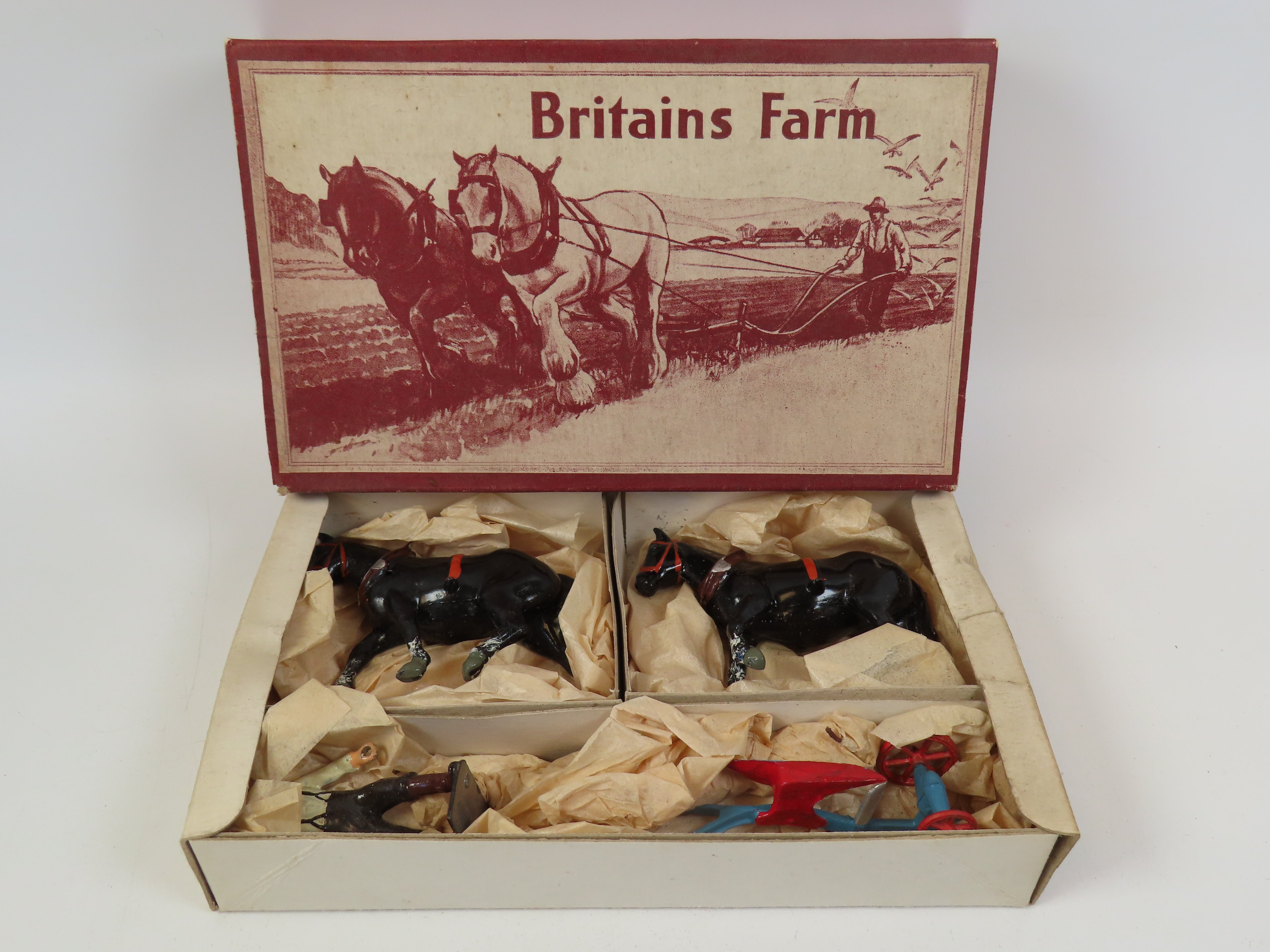 Britains Farm No.6F General Purpose Plough Set, Very Near Mint/Boxed ...
