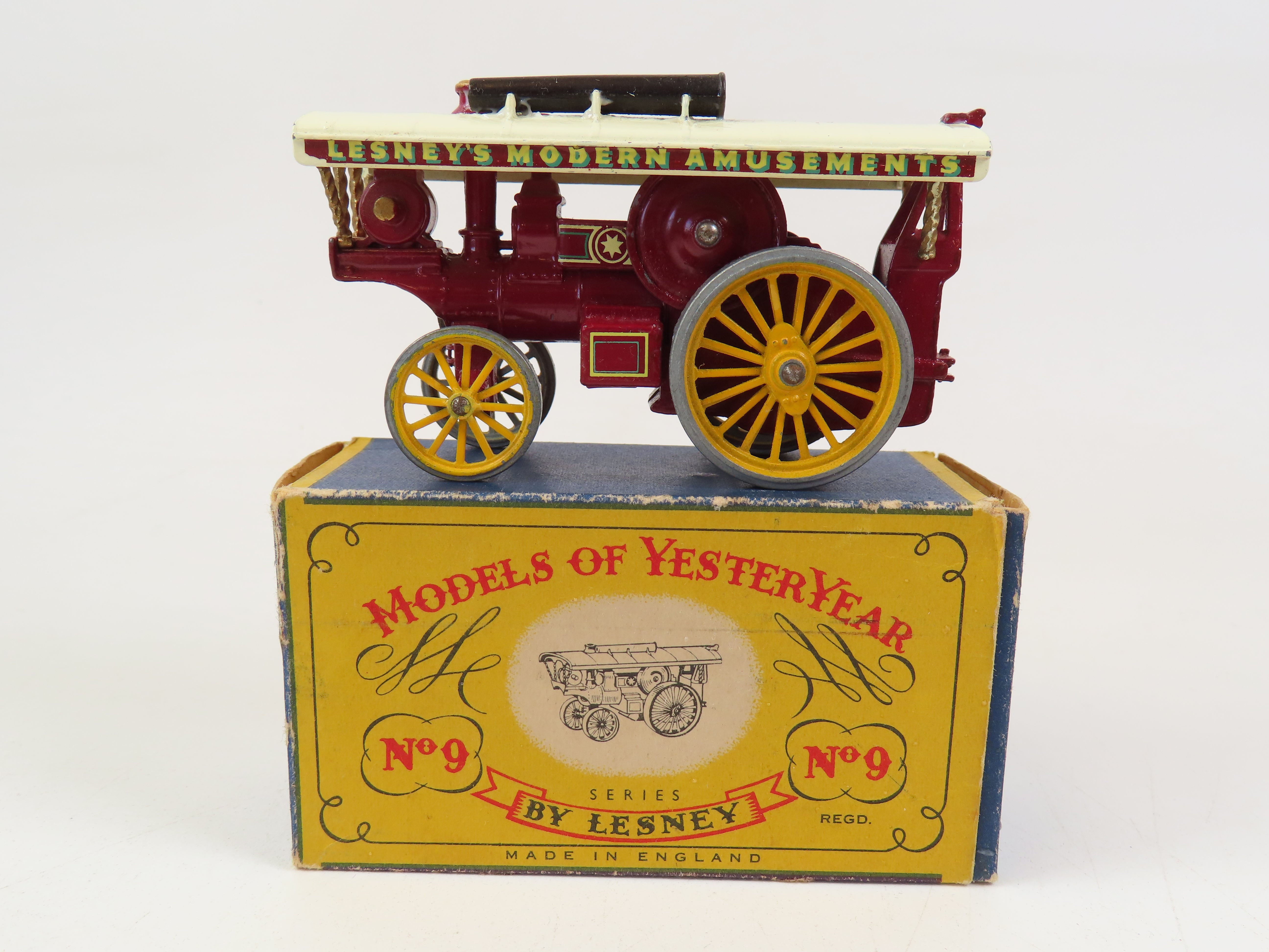 Matchbox Yesteryear No.9 The Fowler "Big Lion" Showmans Engine, Very N ...