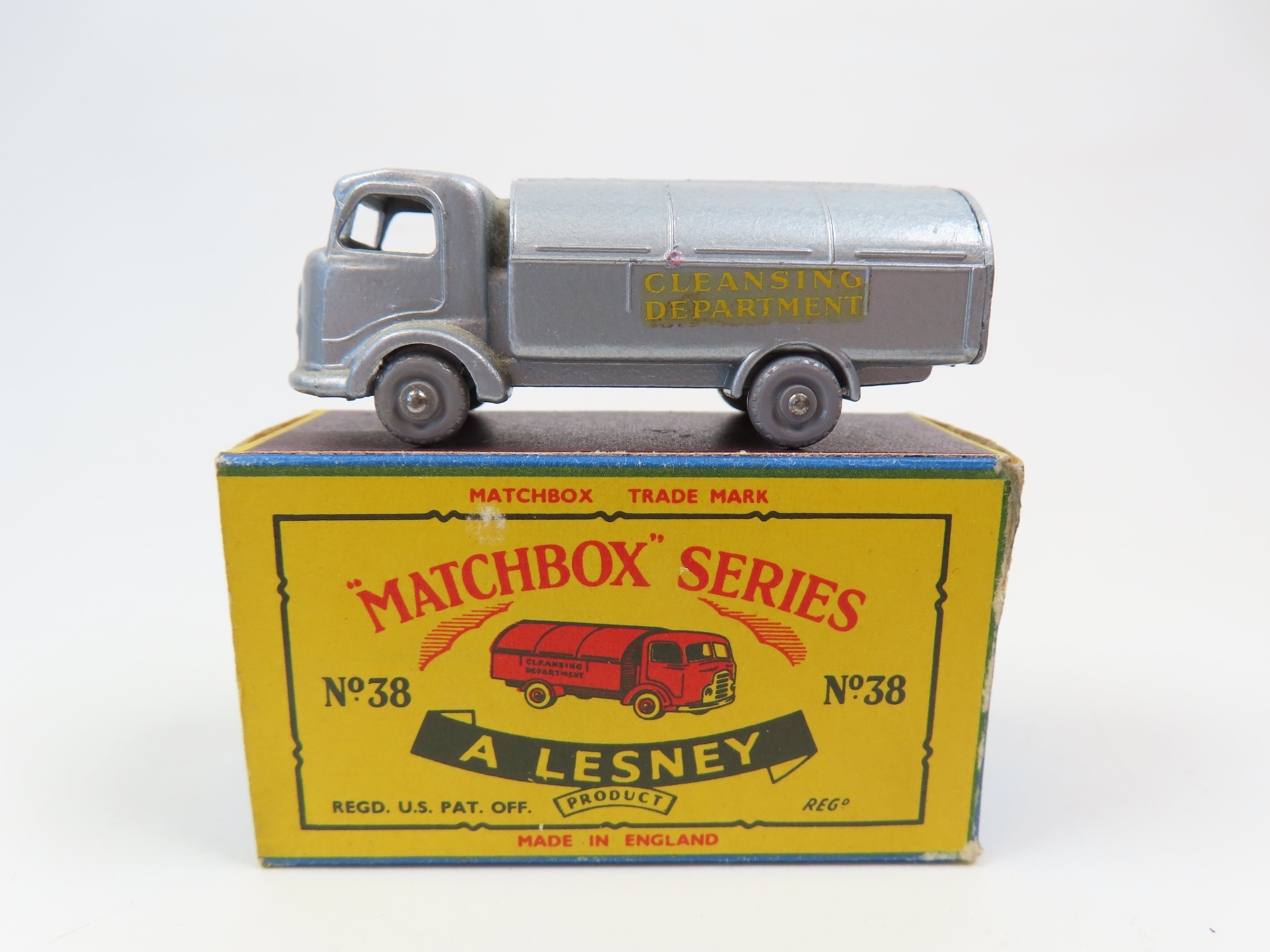 Matchbox No.38 Refuse Wagon, Silver, scarce, 99% Mint/Boxed! – Andrew ...