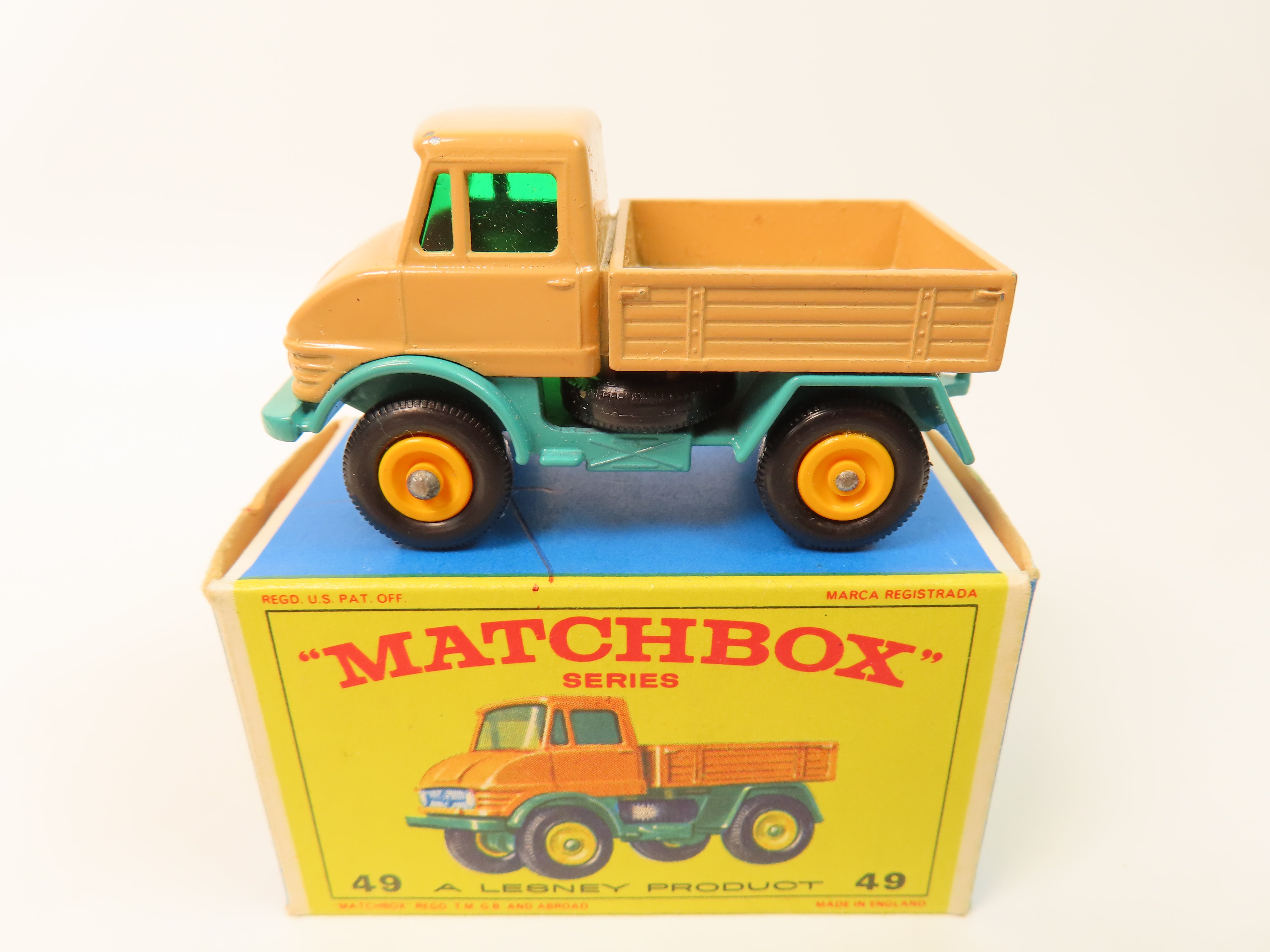 Matchbox 49 - Unimog - tan and green - very near mint boxed! – Andrew ...