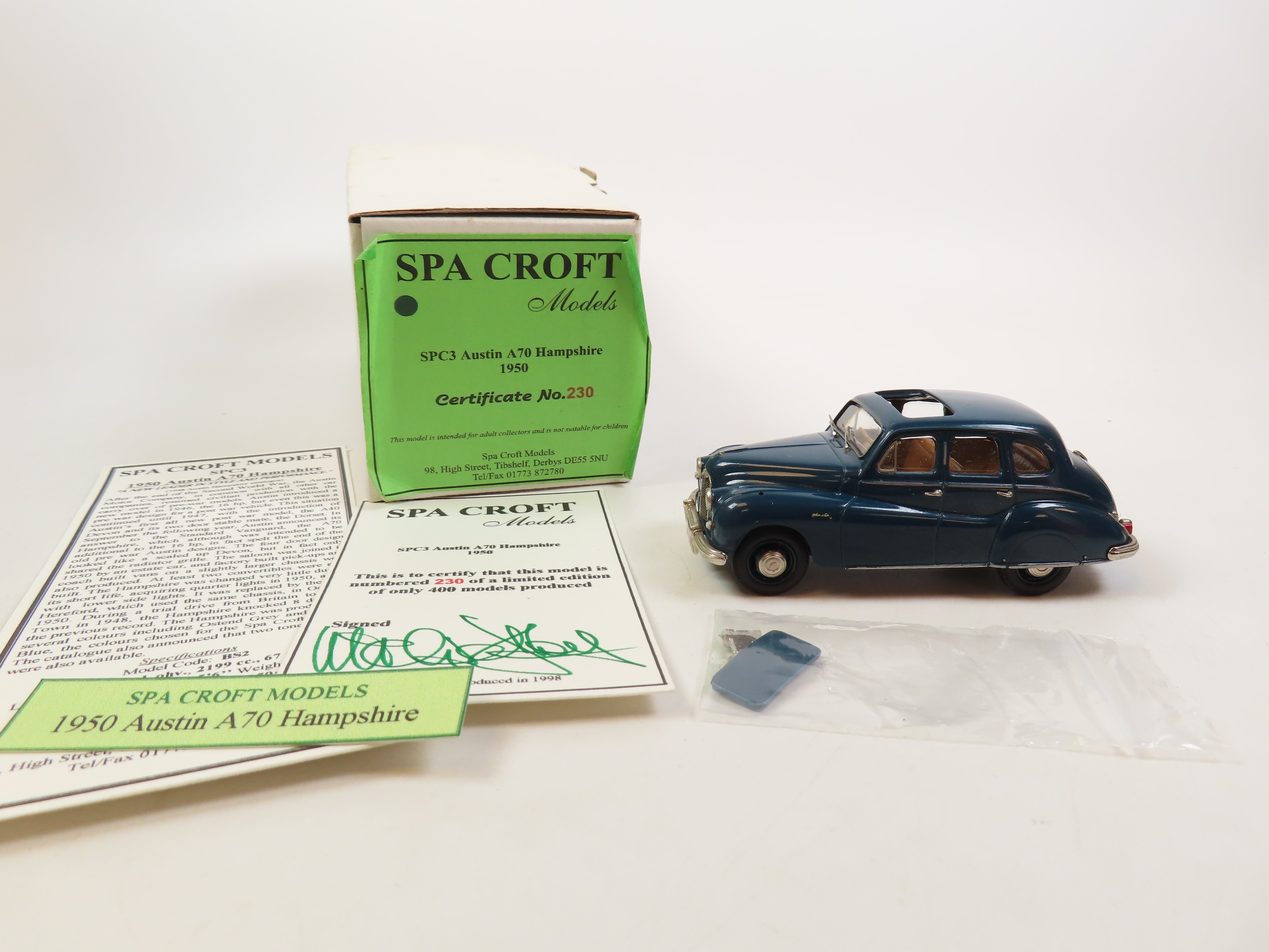 Spa Croft Models SPC3 Austin A70 Hampshire 1950, 1/43, V.rare, Mint/Bo ...