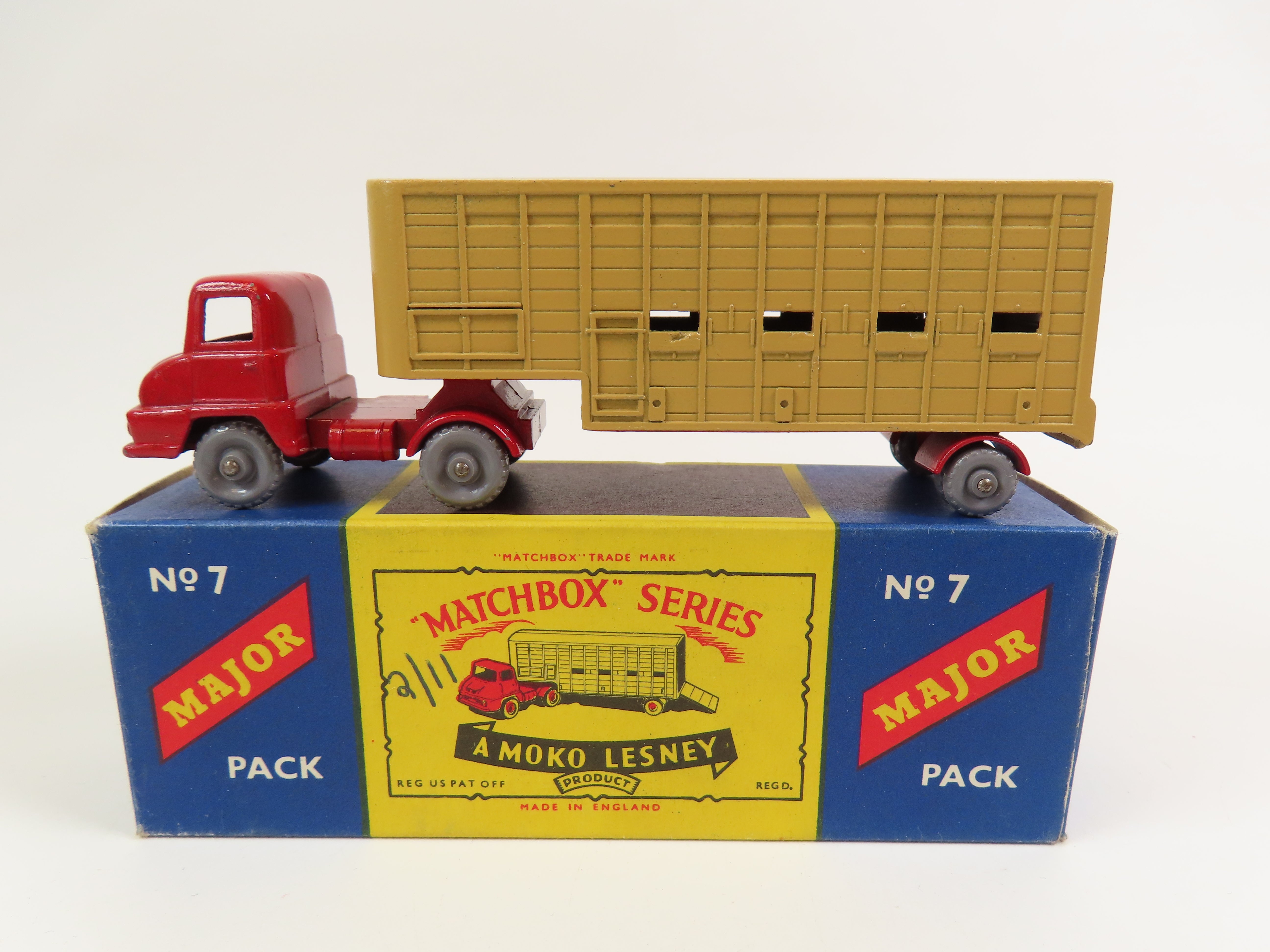 Matchbox Major Pack No.7 (M-7) Cattle Truck, Very Near Mint/Boxed ...