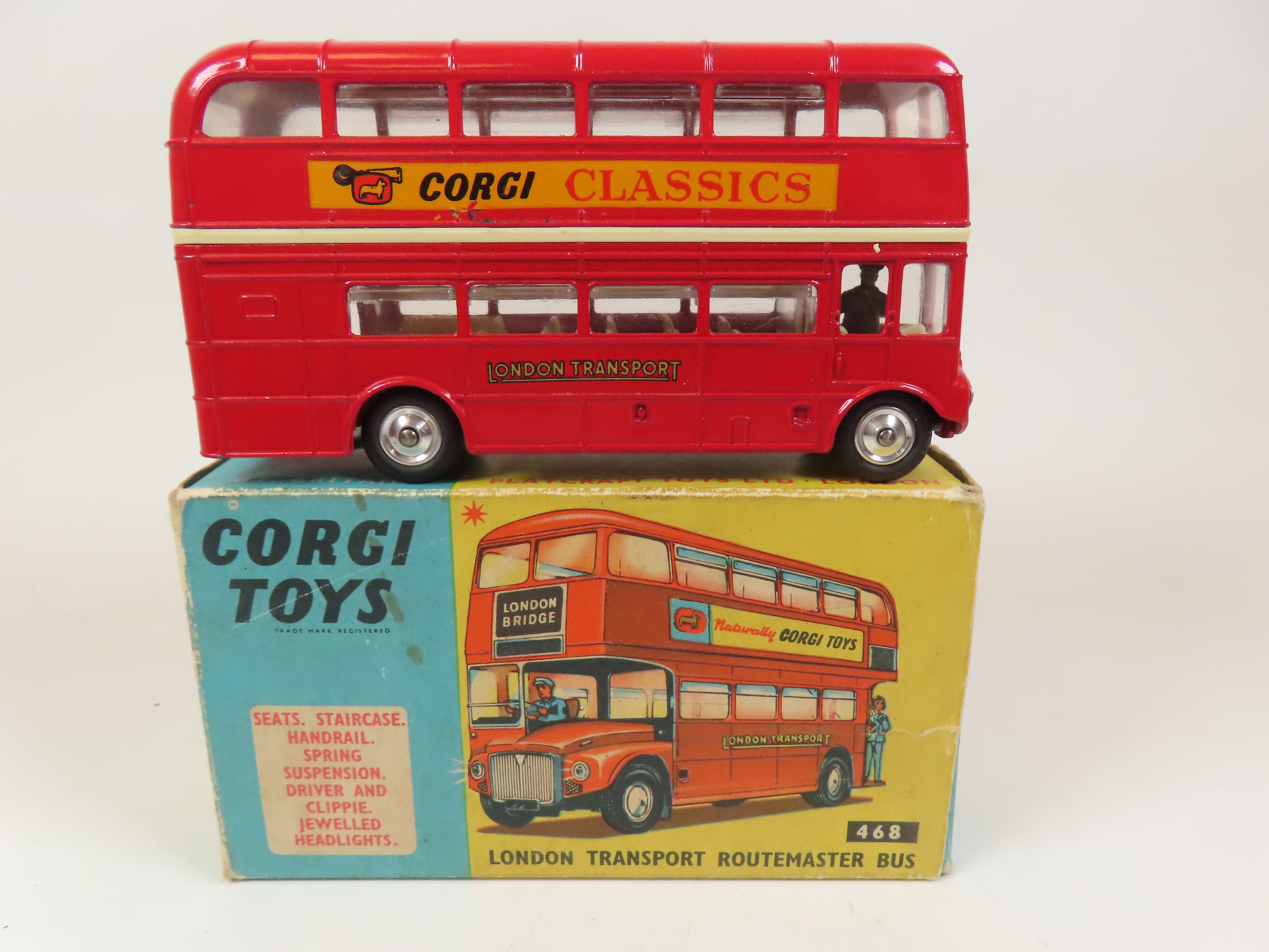 Corgi 468 London Transport Routemaster Bus, Very Near Mint/Boxed ...