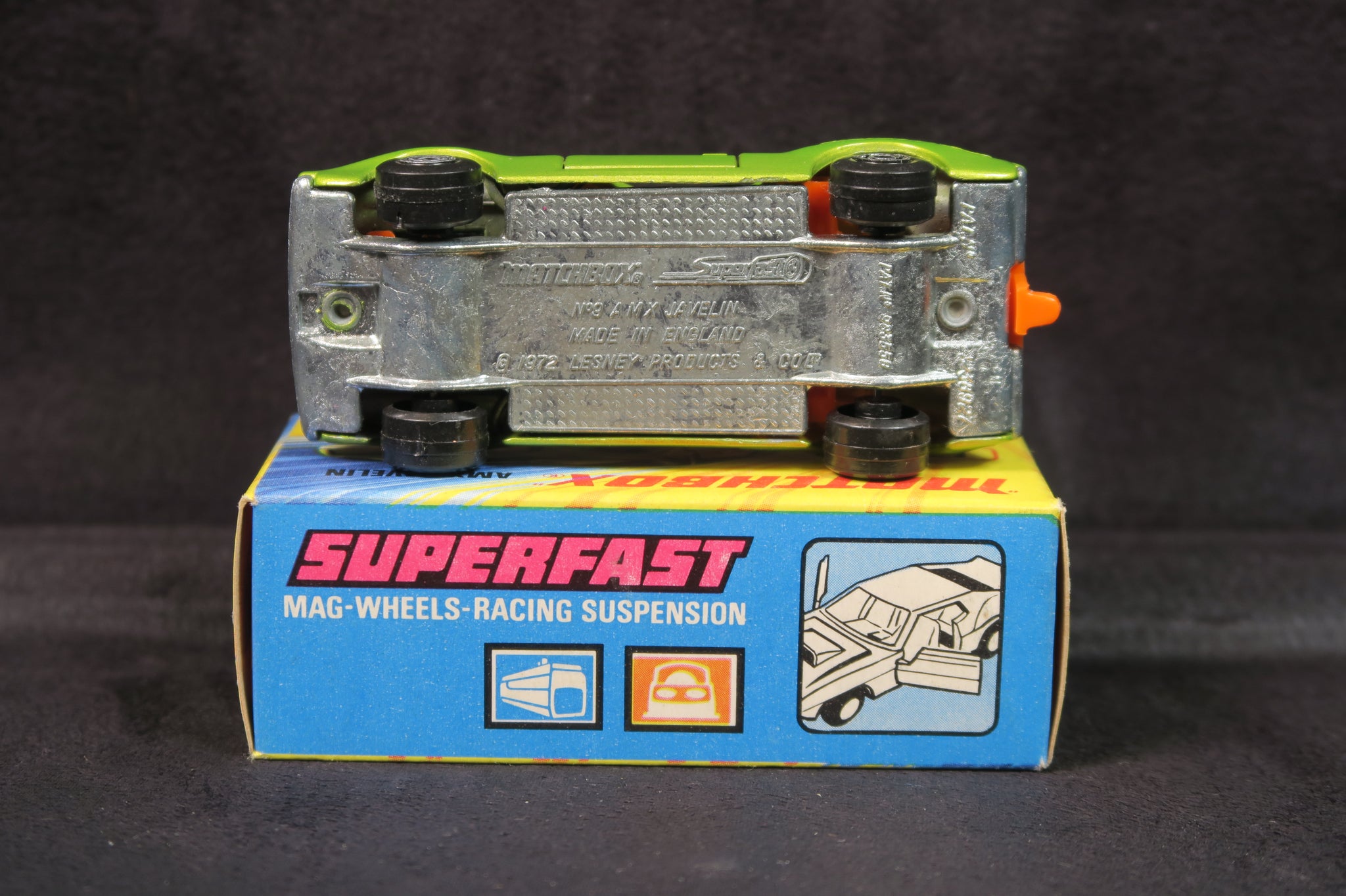 Matchbox Superfast 9 AMX Javelin, Scarce Orange Interior, Mint/Boxed ...