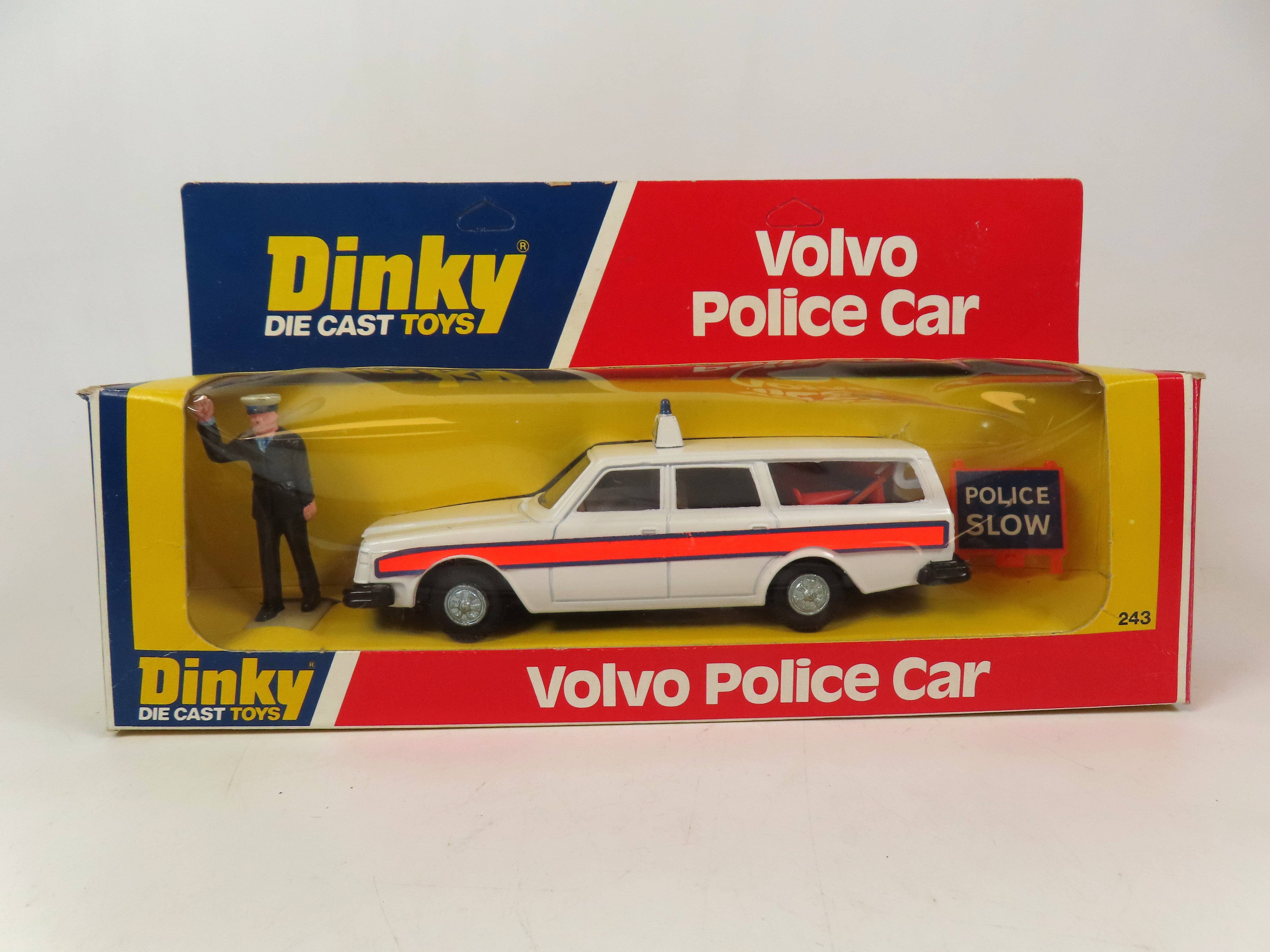 Dinky 243 Volvo Police Car, 99% Mint/Boxed! – Andrew Clark Models