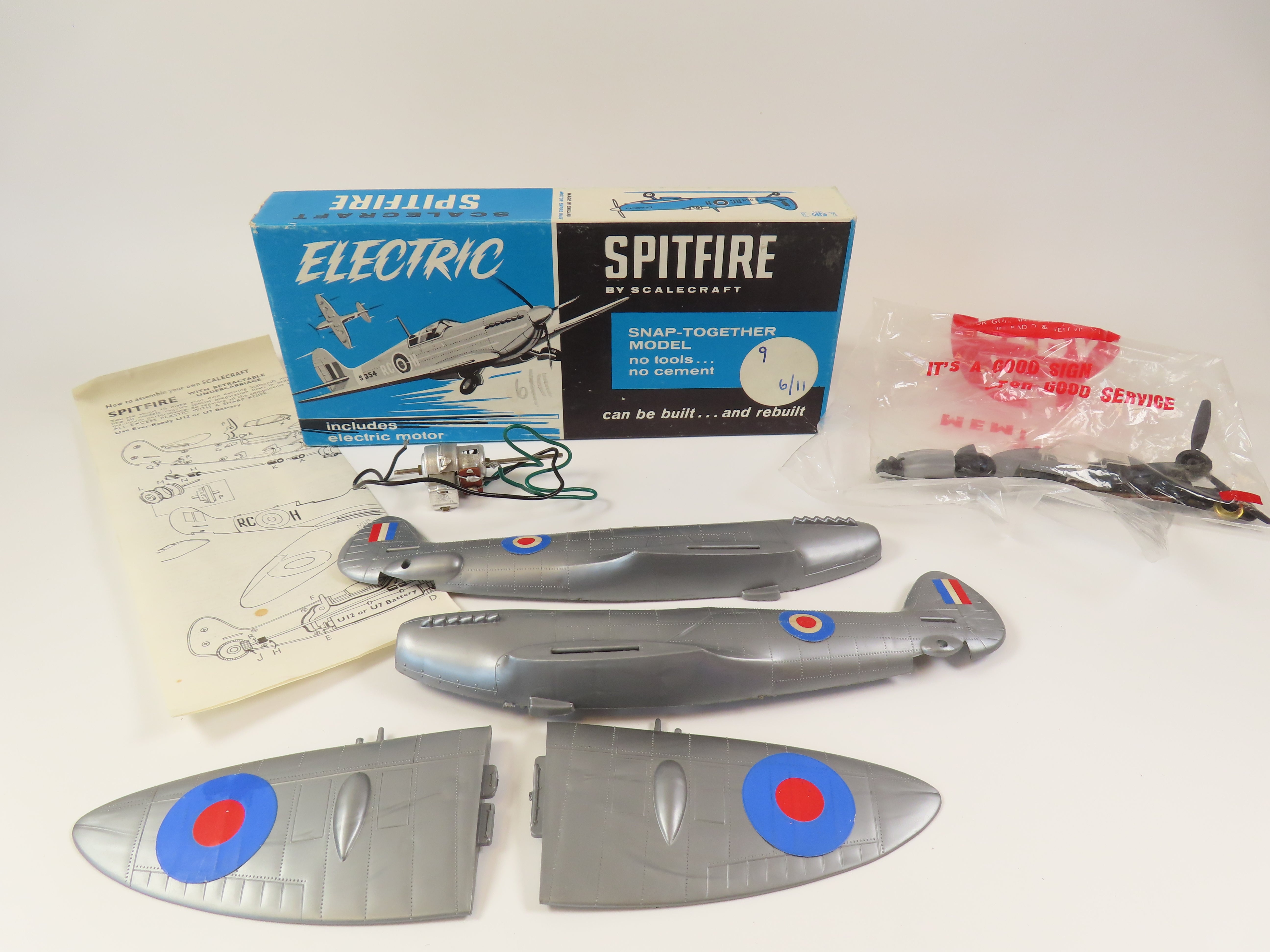 Scalecraft Kits Electric Spitfire, 99% Mint/Boxed! – Andrew Clark Models