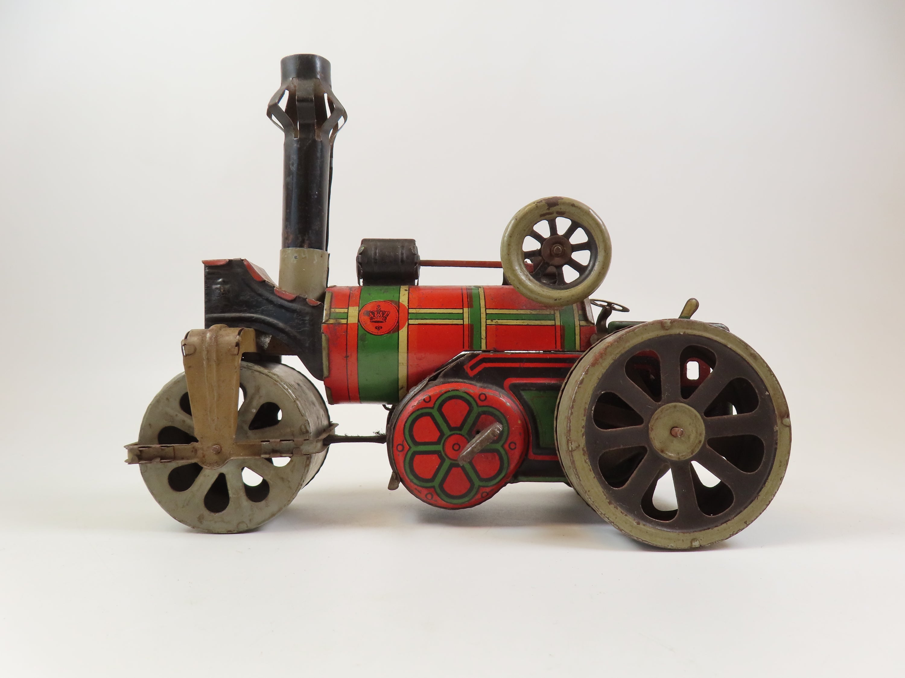 OROBR Pre-War Tinplate Clockwork Traction Engine, Lovely Example ...